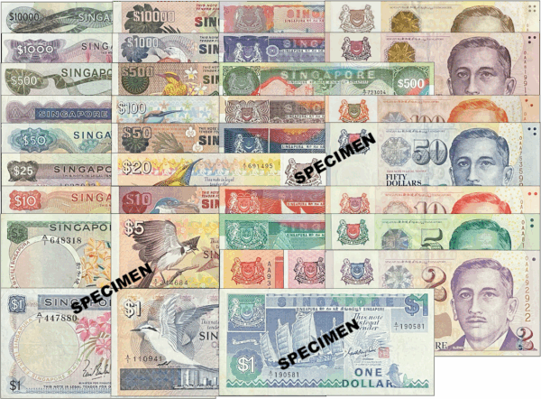 Colours – SGD Banknotes